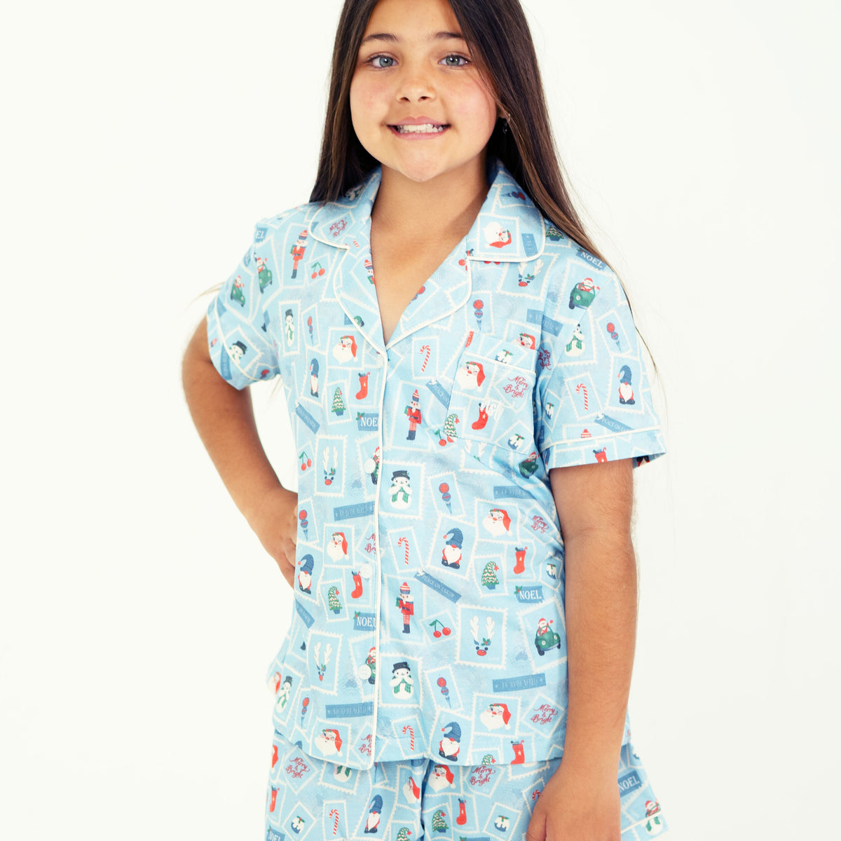 Girls - Dear Santa Jersey Knit Cotton Short PJ Set – Night Sweet Thing